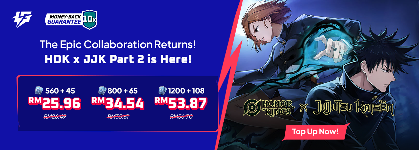 Honor of Kings (HOK) Tokens Top Up Get Discount 20% | Lapakgaming Malaysia